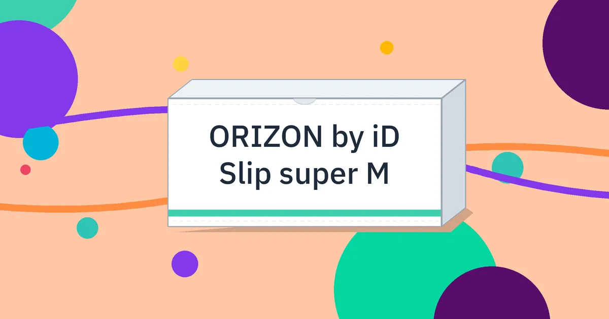 Symbolbild: Packung mit der Aufschrift ORIZON by iD Slip super M (PZN 17267842) – Verfügbarkeit und Bezug in Apotheken in Frankfurt am Main
