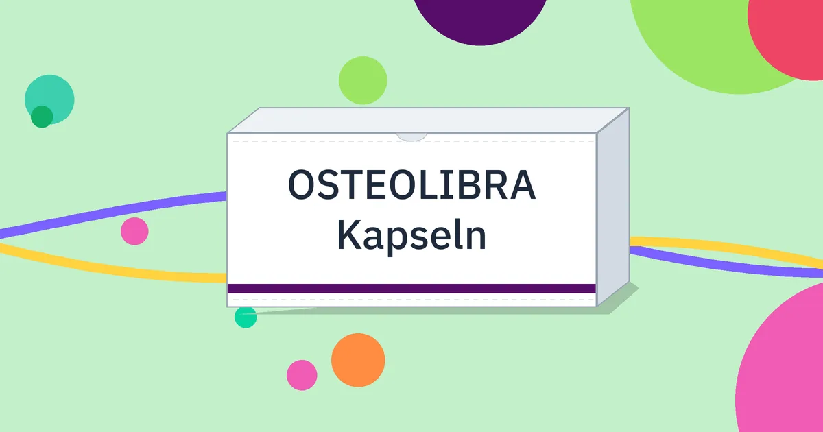 Symbolbild: Packung mit der Aufschrift OSTEOLIBRA Kapseln (PZN 19892231) – Verfügbarkeit und Bezug in Apotheken in Frankfurt am Main