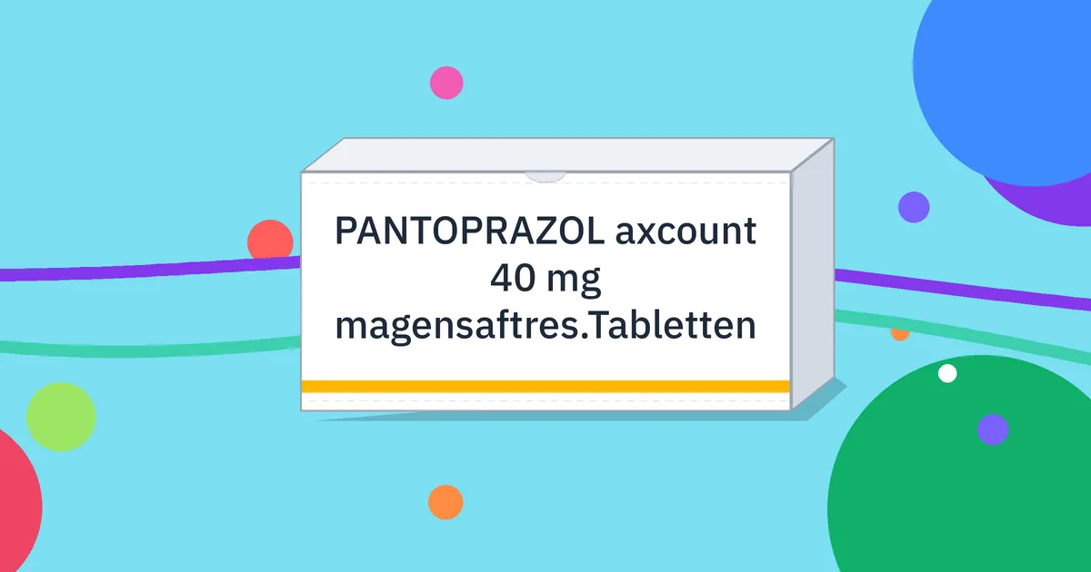 Symbolbild: Packung mit der Aufschrift PANTOPRAZOL axcount 40 mg magensaftres.Tabletten (PZN 15200905) – Verfügbarkeit und Bezug in Apotheken in Frankfurt am Main