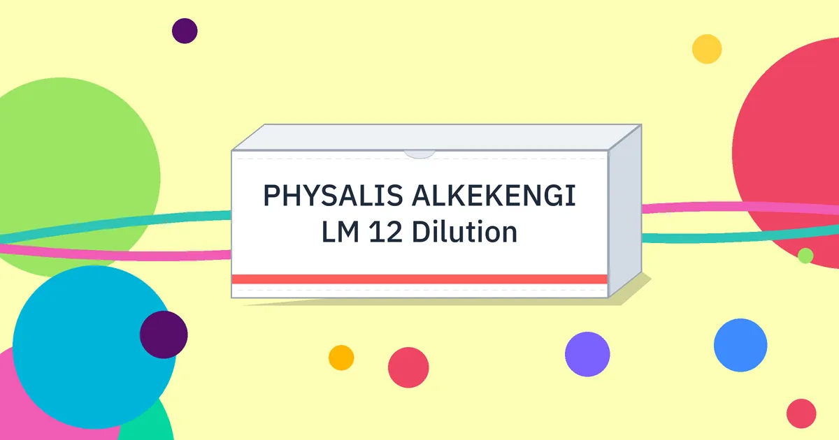 Symbolbild: Packung mit der Aufschrift PHYSALIS ALKEKENGI LM 12 Dilution (PZN 13639703) – Verfügbarkeit und Bezug in Apotheken in Frankfurt am Main