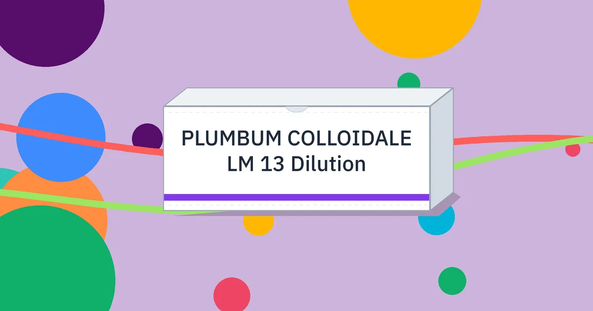 Symbolbild: Packung mit der Aufschrift PLUMBUM COLLOIDALE LM 13 Dilution (PZN 13040219) – Verfügbarkeit und Bezug in Apotheken in Frankfurt am Main