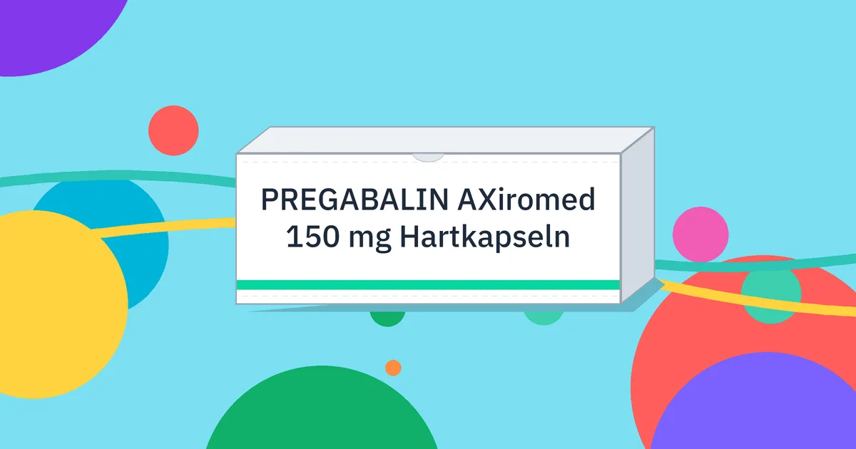 Symbolbild: Packung mit der Aufschrift PREGABALIN AXiromed 150 mg Hartkapseln (PZN 18488568) – Verfügbarkeit und Bezug in Apotheken in Frankfurt am Main