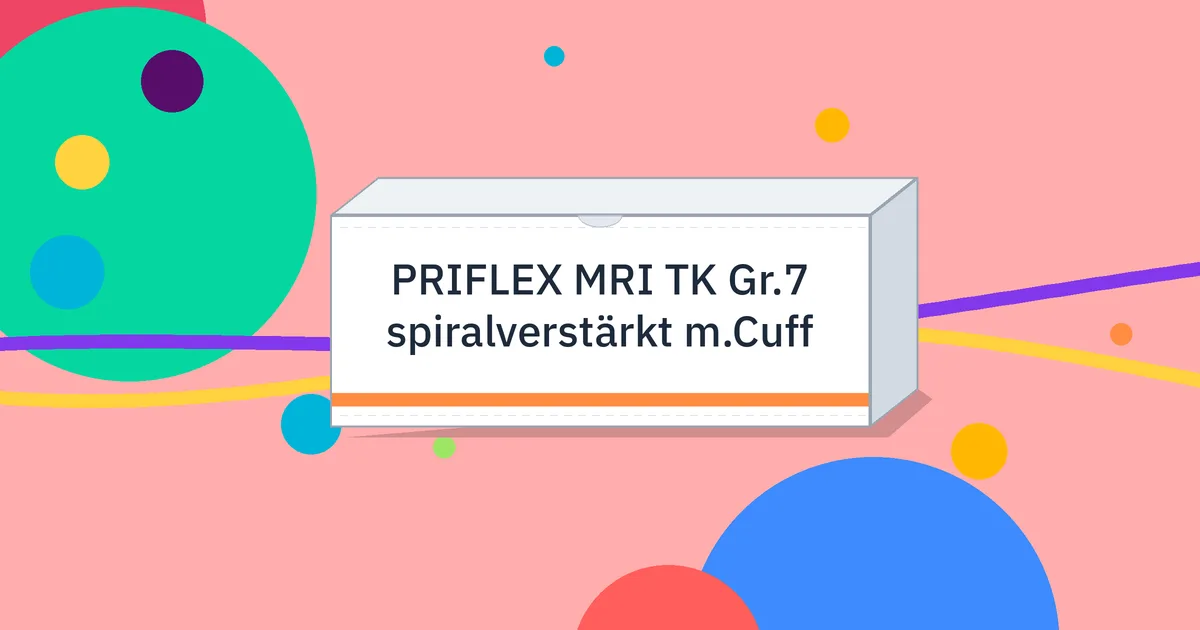 Symbolbild: Packung mit der Aufschrift PRIFLEX MRI TK Gr.7 spiralverstärkt m.Cuff (PZN 11091477) – Verfügbarkeit und Bezug in Apotheken in Frankfurt am Main