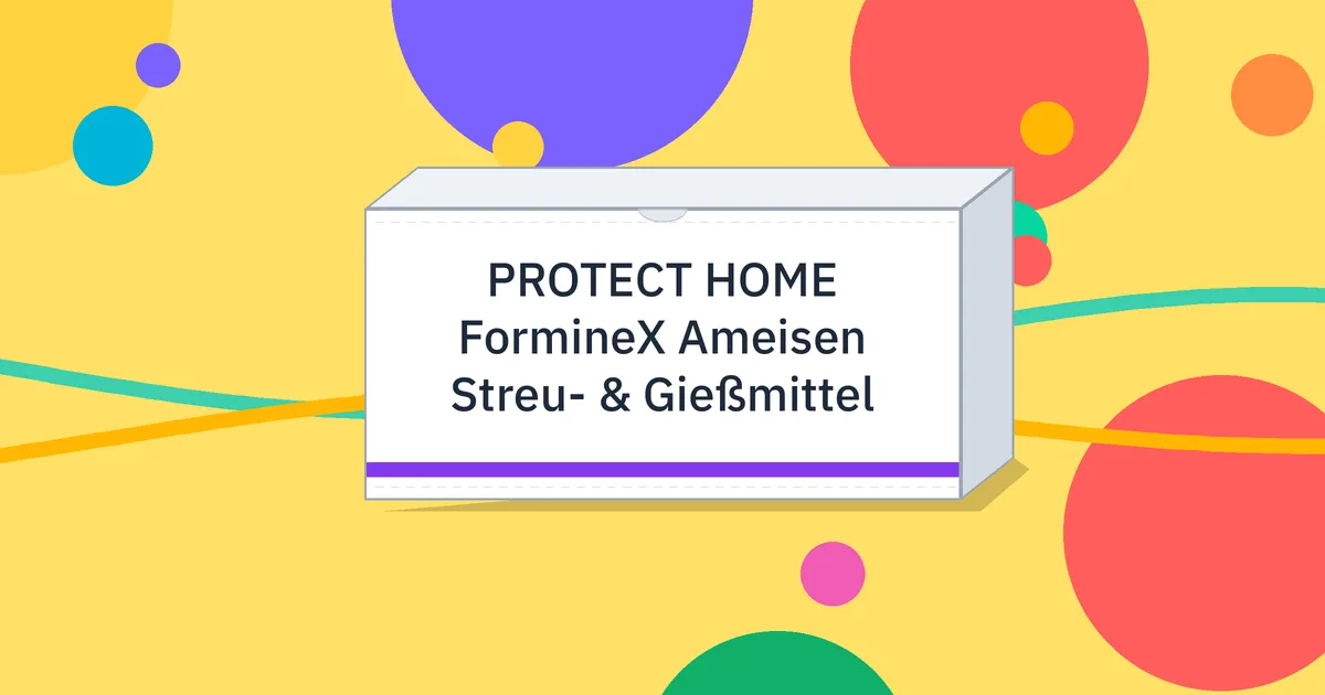 Symbolbild: Packung mit der Aufschrift PROTECT HOME FormineX Ameisen Streu- & Gießmittel (PZN 14361581) – Verfügbarkeit und Bezug in Apotheken in Frankfurt am Main