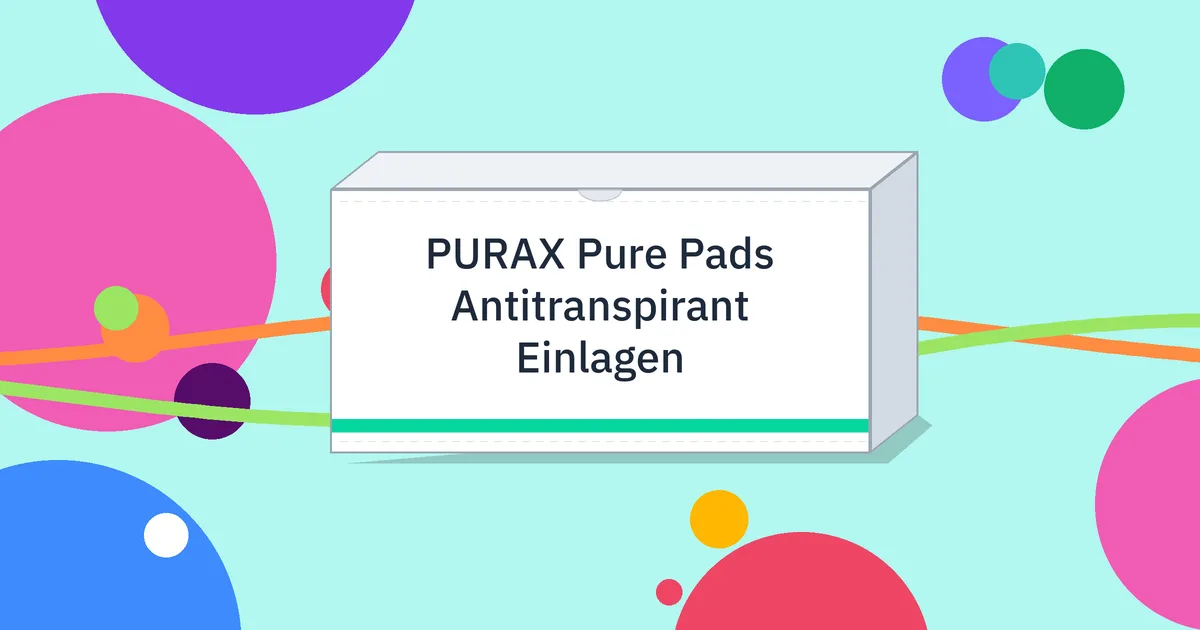 Symbolbild: Packung mit der Aufschrift PURAX Pure Pads Antitranspirant Einlagen (PZN 00051227) – Verfügbarkeit und Bezug in Apotheken in Frankfurt am Main