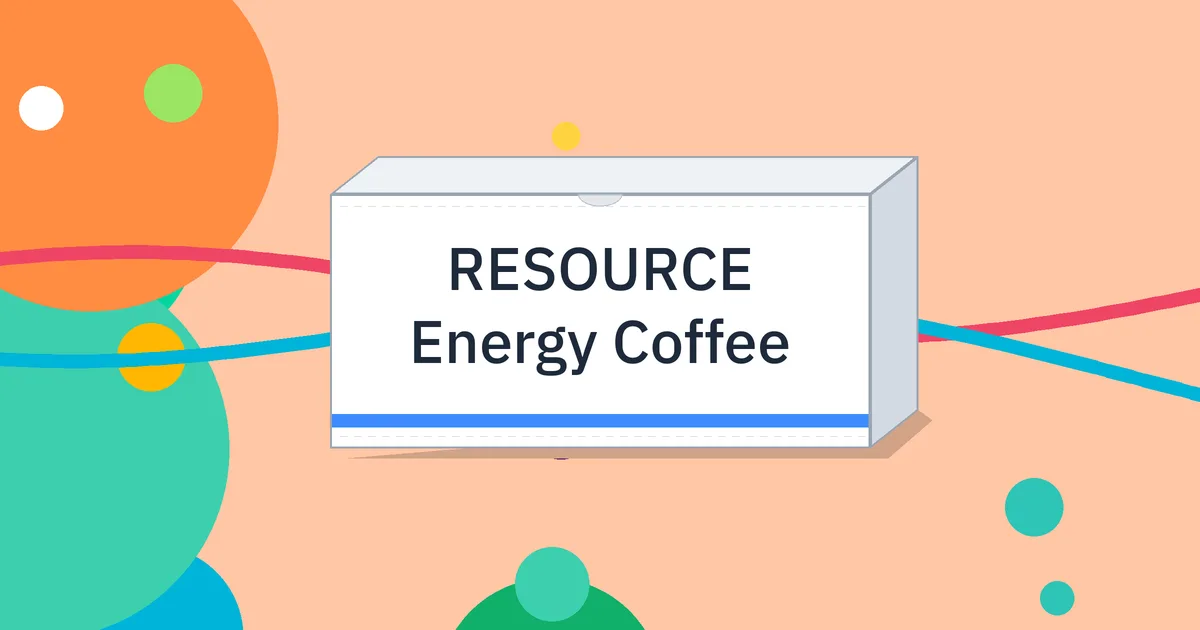 Symbolbild: Packung mit der Aufschrift RESOURCE Energy Coffee (PZN 00012196) – Verfügbarkeit und Bezug in Apotheken in Frankfurt am Main