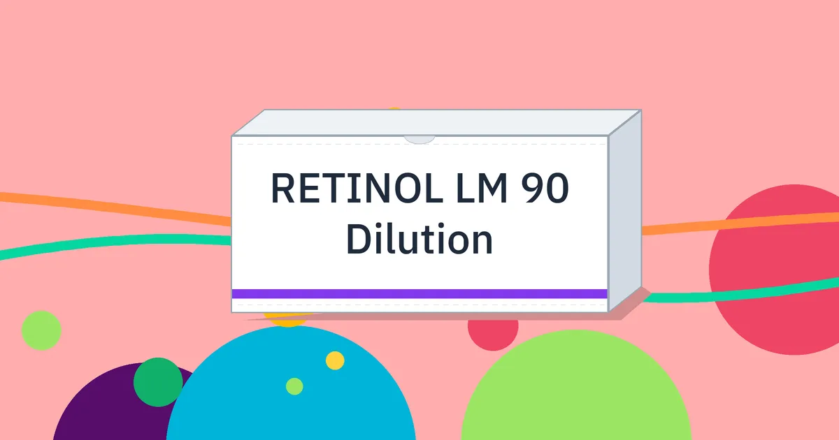 Symbolbild: Packung mit der Aufschrift RETINOL LM 90 Dilution (PZN 13047865) – Verfügbarkeit und Bezug in Apotheken in Frankfurt am Main