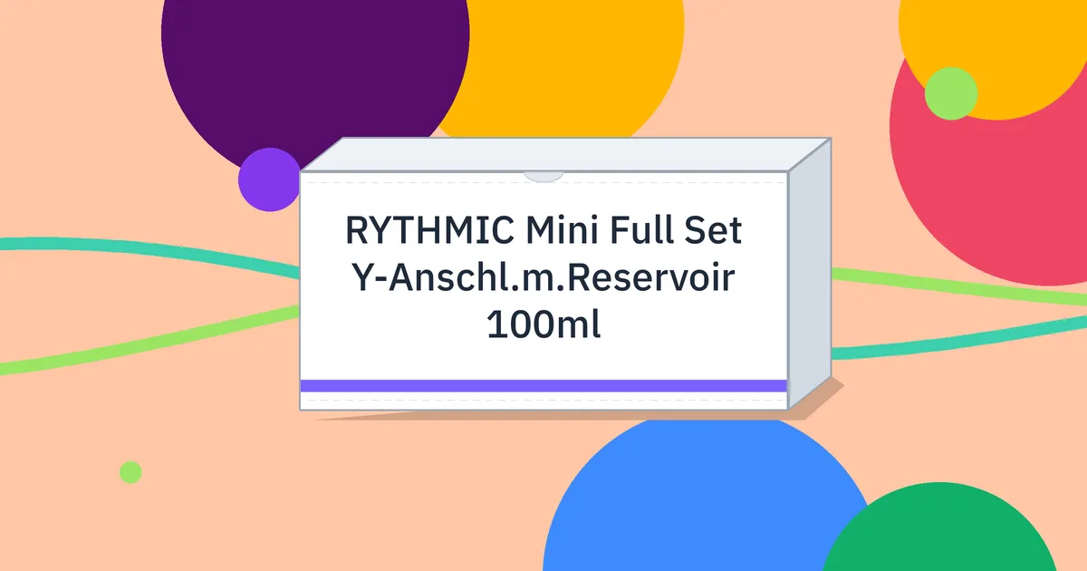 Symbolbild: Packung mit der Aufschrift RYTHMIC Mini Full Set Y-Anschl.m.Reservoir 100ml (PZN 16244342) – Verfügbarkeit und Bezug in Apotheken in Frankfurt am Main