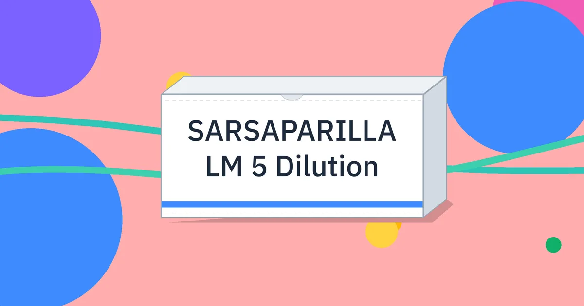 Symbolbild: Packung mit der Aufschrift SARSAPARILLA LM 5 Dilution (PZN 13183019) – Verfügbarkeit und Bezug in Apotheken in Frankfurt am Main