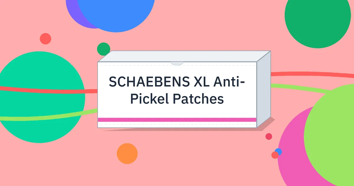 Symbolbild: Packung mit der Aufschrift SCHAEBENS XL Anti-Pickel Patches (PZN 20385485) – Verfügbarkeit und Bezug in Apotheken in Frankfurt am Main