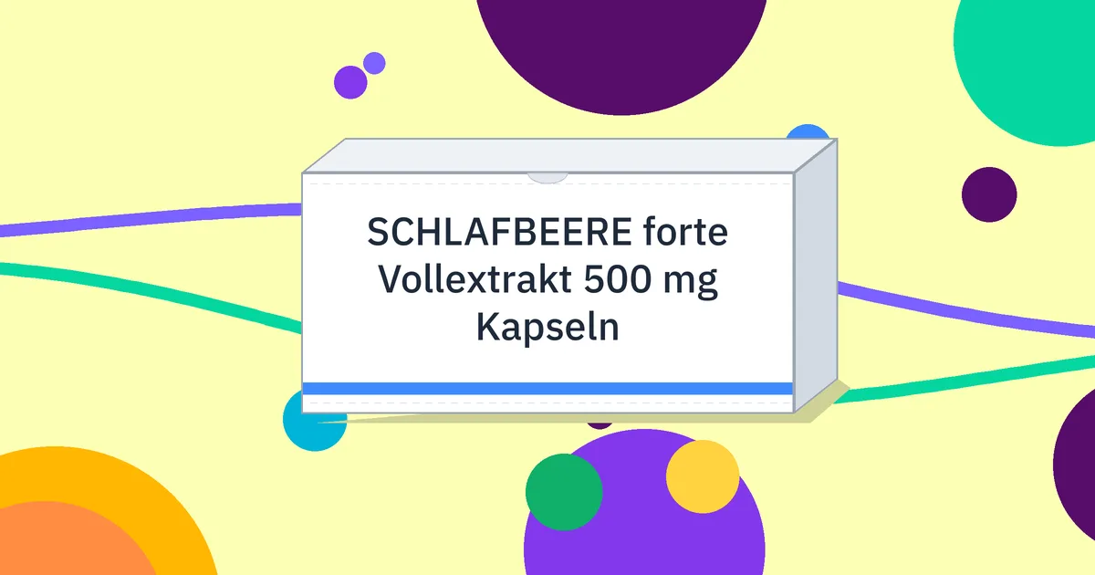 Symbolbild: Packung mit der Aufschrift SCHLAFBEERE forte Vollextrakt 500 mg Kapseln (PZN 16313066) – Verfügbarkeit und Bezug in Apotheken in Frankfurt am Main