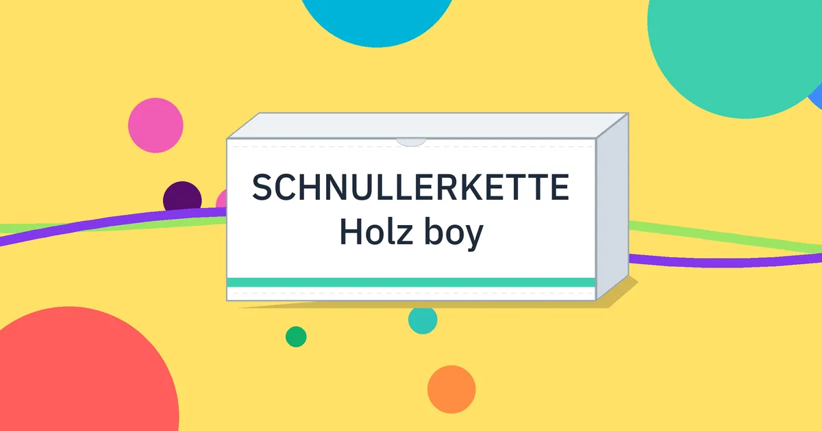 Symbolbild: Packung mit der Aufschrift SCHNULLERKETTE Holz boy (PZN 00213492) – Verfügbarkeit und Bezug in Apotheken in Frankfurt am Main