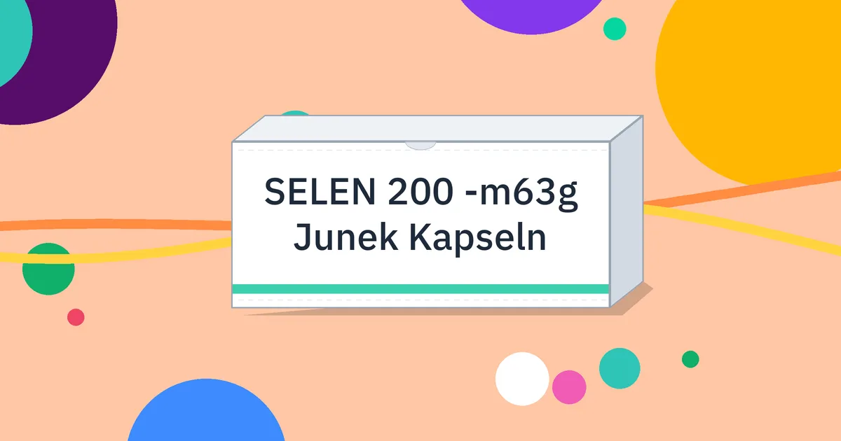 Symbolbild: Packung mit der Aufschrift SELEN 200 -m63g Junek Kapseln (PZN 01102576) – Verfügbarkeit und Bezug in Apotheken in Frankfurt am Main
