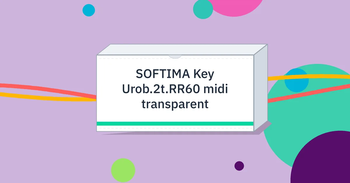 Symbolbild: Packung mit der Aufschrift SOFTIMA Key Urob.2t.RR60 midi transparent (PZN 09460890) – Verfügbarkeit und Bezug in Apotheken in Frankfurt am Main