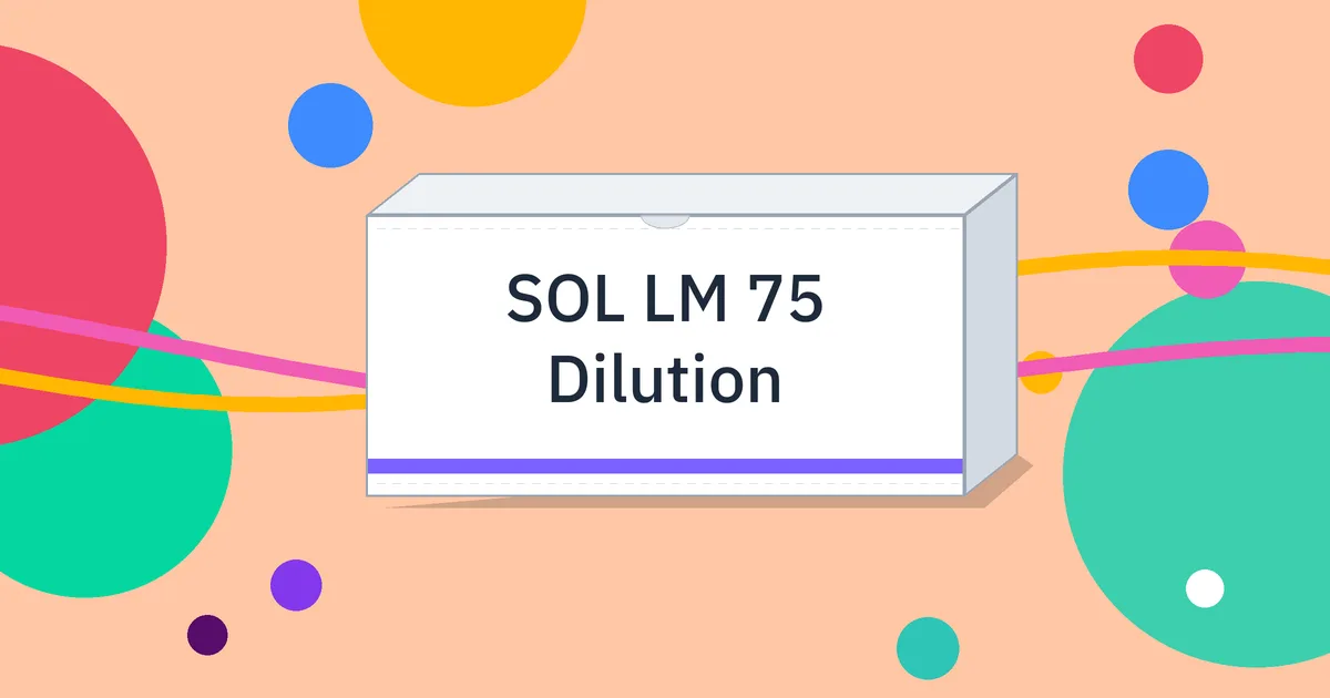 Symbolbild: Packung mit der Aufschrift SOL LM 75 Dilution (PZN 13192188) – Verfügbarkeit und Bezug in Apotheken in Frankfurt am Main