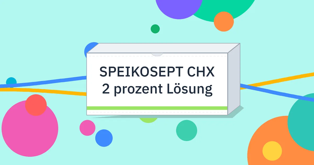 Symbolbild: Packung mit der Aufschrift SPEIKOSEPT CHX 2 prozent Lösung (PZN 00494597) – Verfügbarkeit und Bezug in Apotheken in Frankfurt am Main