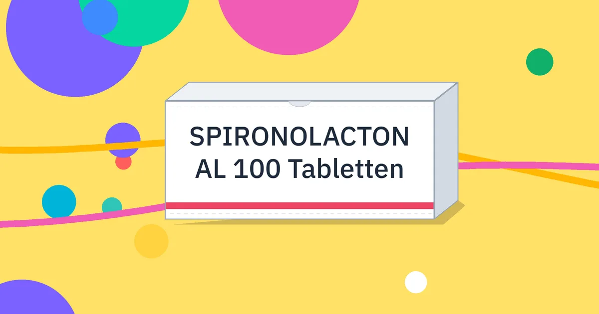 Symbolbild: Packung mit der Aufschrift SPIRONOLACTON AL 100 Tabletten (PZN 00958499) – Verfügbarkeit und Bezug in Apotheken in Frankfurt am Main