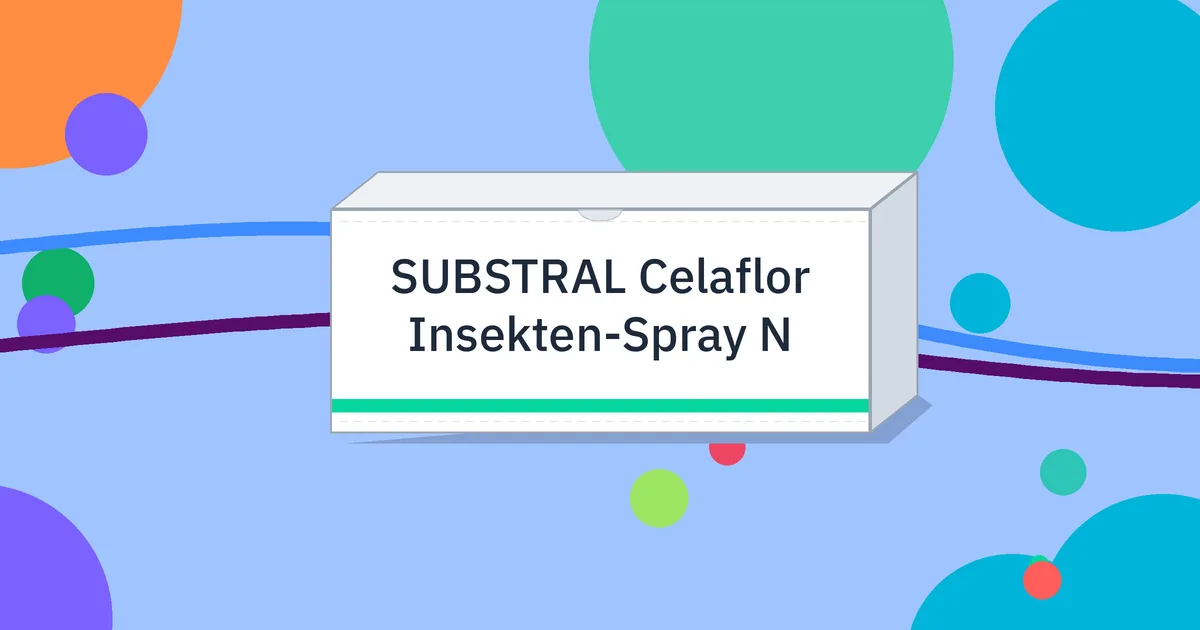 Symbolbild: Packung mit der Aufschrift SUBSTRAL Celaflor Insekten-Spray N (PZN 18220765) – Verfügbarkeit und Bezug in Apotheken in Frankfurt am Main