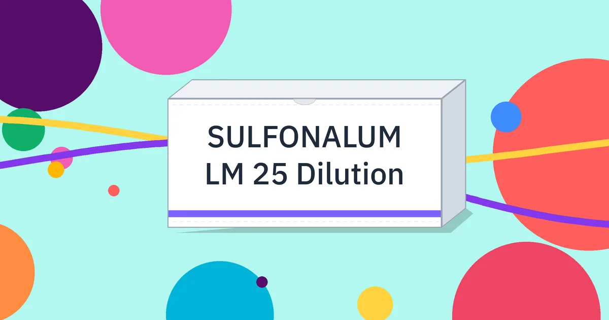 Symbolbild: Packung mit der Aufschrift SULFONALUM LM 25 Dilution (PZN 13209687) – Verfügbarkeit und Bezug in Apotheken in Frankfurt am Main