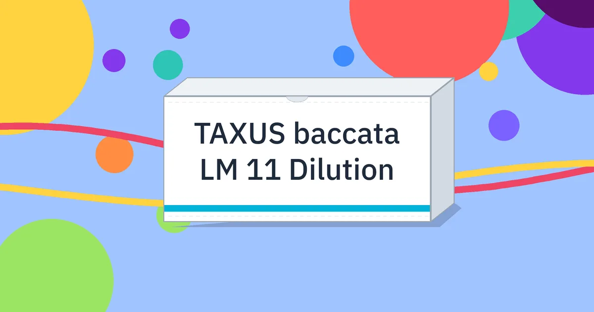 Symbolbild: Packung mit der Aufschrift TAXUS baccata LM 11 Dilution (PZN 13215191) – Verfügbarkeit und Bezug in Apotheken in Frankfurt am Main