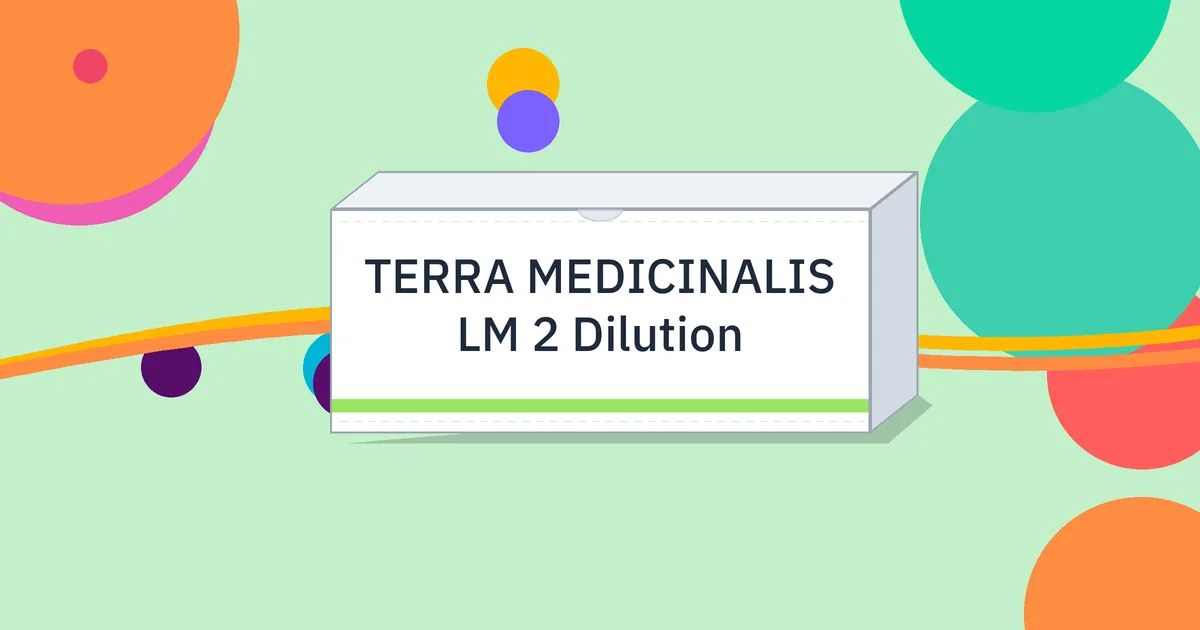 Symbolbild: Packung mit der Aufschrift TERRA MEDICINALIS LM 2 Dilution (PZN 13216954) – Verfügbarkeit und Bezug in Apotheken in Frankfurt am Main