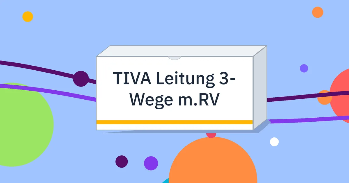 Symbolbild: Packung mit der Aufschrift TIVA Leitung 3-Wege m.RV (PZN 00671585) – Verfügbarkeit und Bezug in Apotheken in Frankfurt am Main