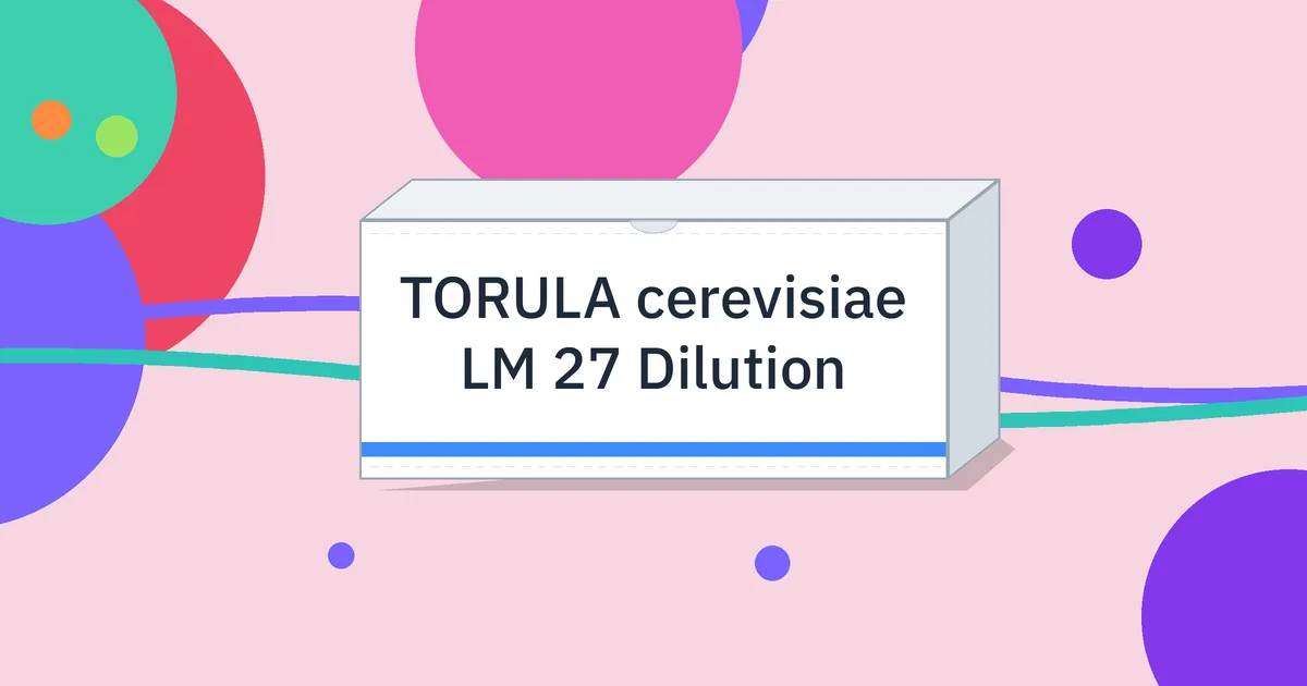 Symbolbild: Packung mit der Aufschrift TORULA cerevisiae LM 27 Dilution (PZN 13225918) – Verfügbarkeit und Bezug in Apotheken in Frankfurt am Main