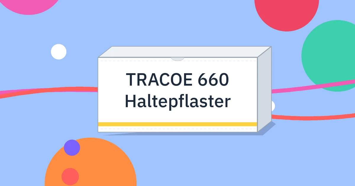 Symbolbild: Packung mit der Aufschrift TRACOE 660 Haltepflaster (PZN 00927346) – Verfügbarkeit und Bezug in Apotheken in Frankfurt am Main