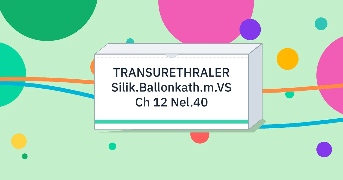 Symbolbild: Packung mit der Aufschrift TRANSURETHRALER Silik.Ballonkath.m.VS Ch 12 Nel.40 (PZN 10184952) – Verfügbarkeit und Bezug in Apotheken in Frankfurt am Main