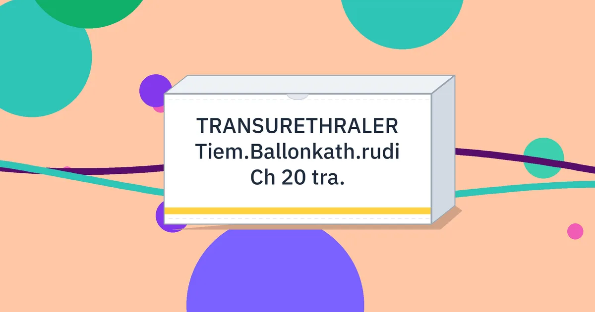 Symbolbild: Packung mit der Aufschrift TRANSURETHRALER Tiem.Ballonkath.rudi Ch 20 tra. (PZN 19950514) – Verfügbarkeit und Bezug in Apotheken in Frankfurt am Main