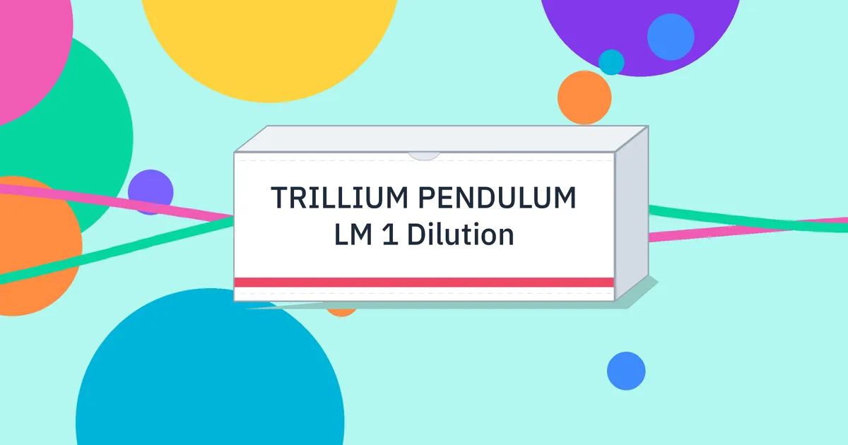 Symbolbild: Packung mit der Aufschrift TRILLIUM PENDULUM LM 1 Dilution (PZN 13226987) – Verfügbarkeit und Bezug in Apotheken in Frankfurt am Main
