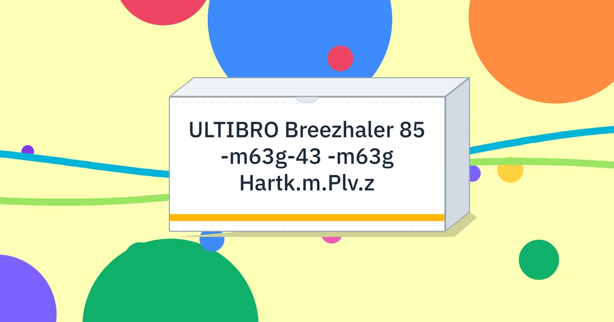 Symbolbild: Packung mit der Aufschrift ULTIBRO Breezhaler 85 -m63g-43 -m63g Hartk.m.Plv.z (PZN 18713551) – Verfügbarkeit und Bezug in Apotheken in Frankfurt am Main