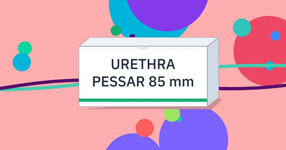 Symbolbild: Packung mit der Aufschrift URETHRA PESSAR 85 mm (PZN 07280161) – Verfügbarkeit und Bezug in Apotheken in Frankfurt am Main