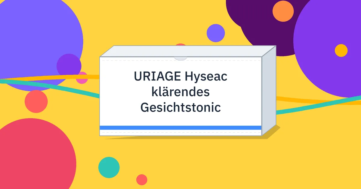 Symbolbild: Packung mit der Aufschrift URIAGE Hyseac klärendes Gesichtstonic (PZN 19382062) – Verfügbarkeit und Bezug in Apotheken in Frankfurt am Main