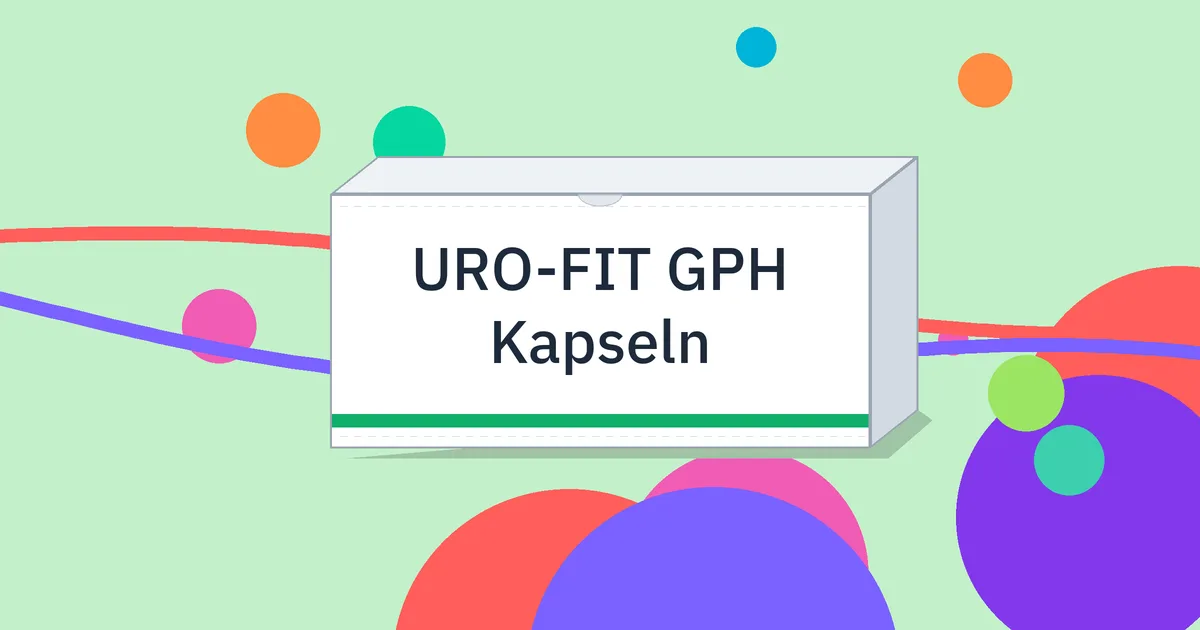 Symbolbild: Packung mit der Aufschrift URO-FIT GPH Kapseln (PZN 06556684) – Verfügbarkeit und Bezug in Apotheken in Frankfurt am Main