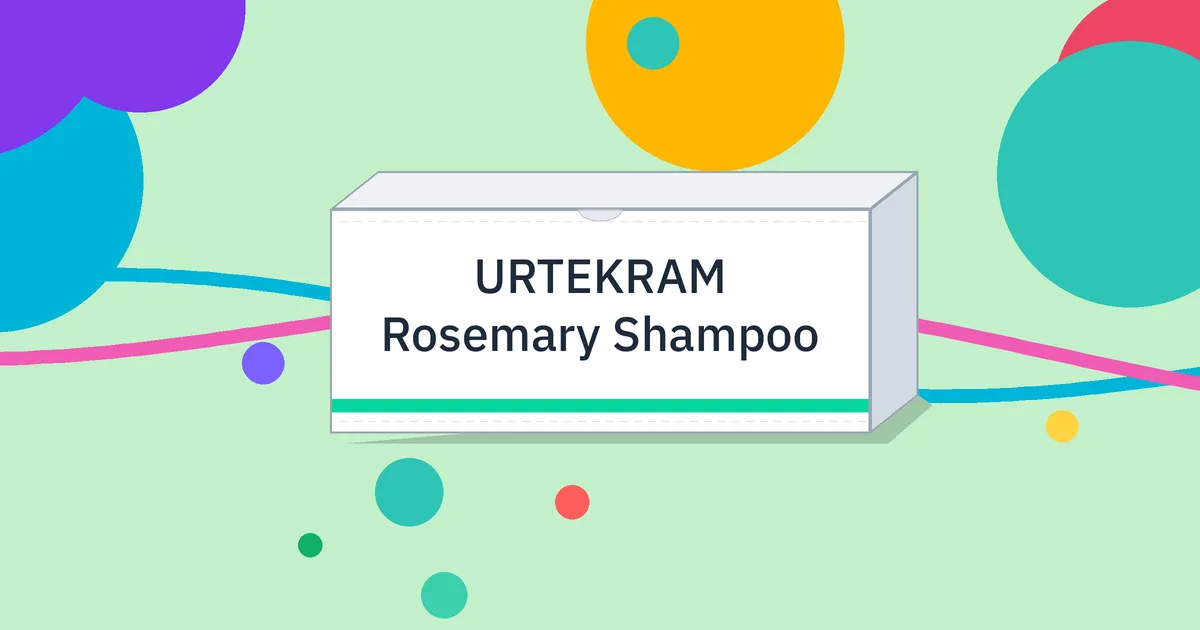 Symbolbild: Packung mit der Aufschrift URTEKRAM Rosemary Shampoo (PZN 18820695) – Verfügbarkeit und Bezug in Apotheken in Frankfurt am Main