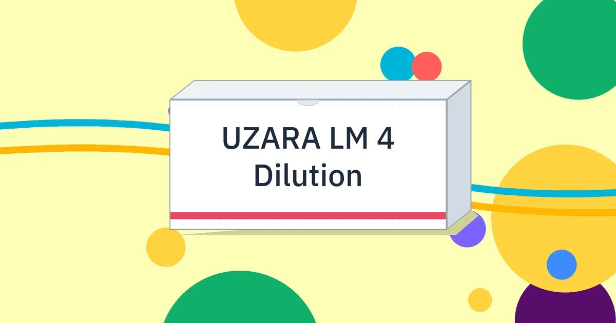 Symbolbild: Packung mit der Aufschrift UZARA LM 4 Dilution (PZN 13259656) – Verfügbarkeit und Bezug in Apotheken in Frankfurt am Main