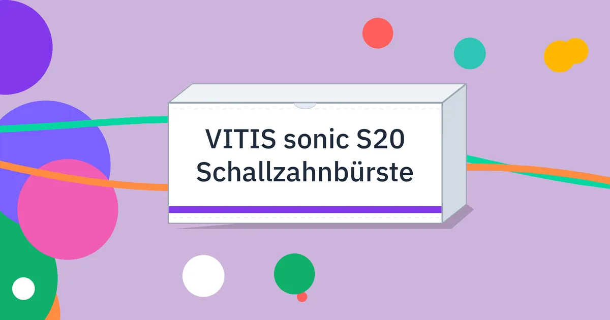 Symbolbild: Packung mit der Aufschrift VITIS sonic S20 Schallzahnbürste (PZN 12407793) – Verfügbarkeit und Bezug in Apotheken in Frankfurt am Main