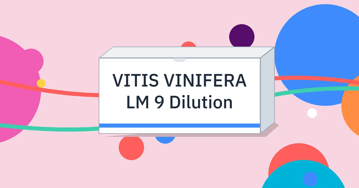 Symbolbild: Packung mit der Aufschrift VITIS VINIFERA LM 9 Dilution (PZN 13279593) – Verfügbarkeit und Bezug in Apotheken in Frankfurt am Main