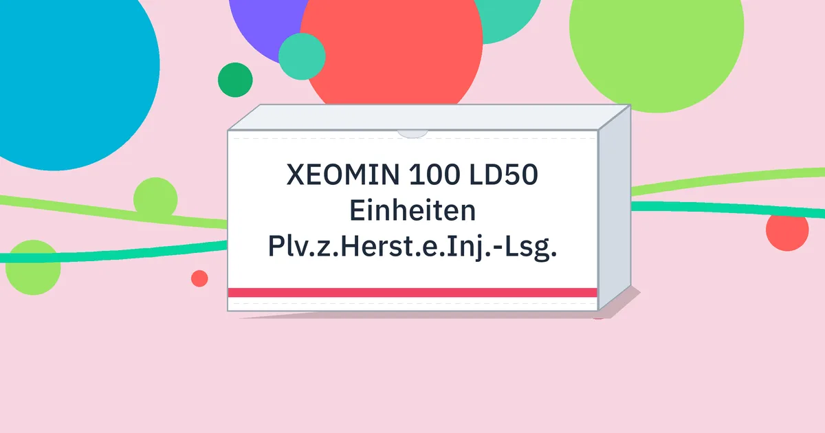 Symbolbild: Packung mit der Aufschrift XEOMIN 100 LD50 Einheiten Plv.z.Herst.e.Inj.-Lsg. (PZN 15569266) – Verfügbarkeit und Bezug in Apotheken in Frankfurt am Main