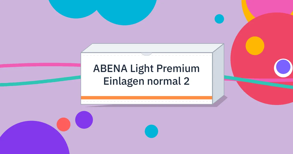 Symbolbild: Packung mit der Aufschrift ABENA Light Premium Einlagen normal 2 (PZN 18007623) – Verfügbarkeit und Bezug in Apotheken in Frankfurt am Main