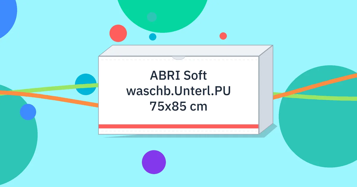 Symbolbild: Packung mit der Aufschrift ABRI Soft waschb.Unterl.PU 75x85 cm (PZN 08857881) – Verfügbarkeit und Bezug in Apotheken in Frankfurt am Main