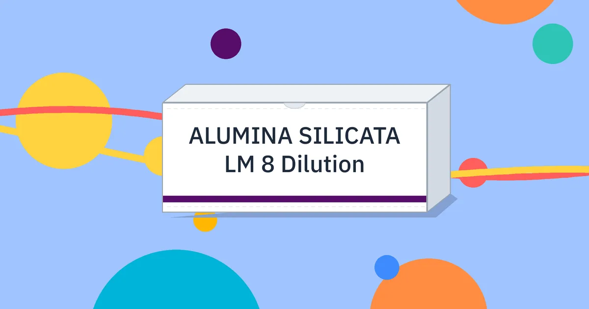 Symbolbild: Packung mit der Aufschrift ALUMINA SILICATA LM 8 Dilution (PZN 12758825) – Verfügbarkeit und Bezug in Apotheken in Frankfurt am Main