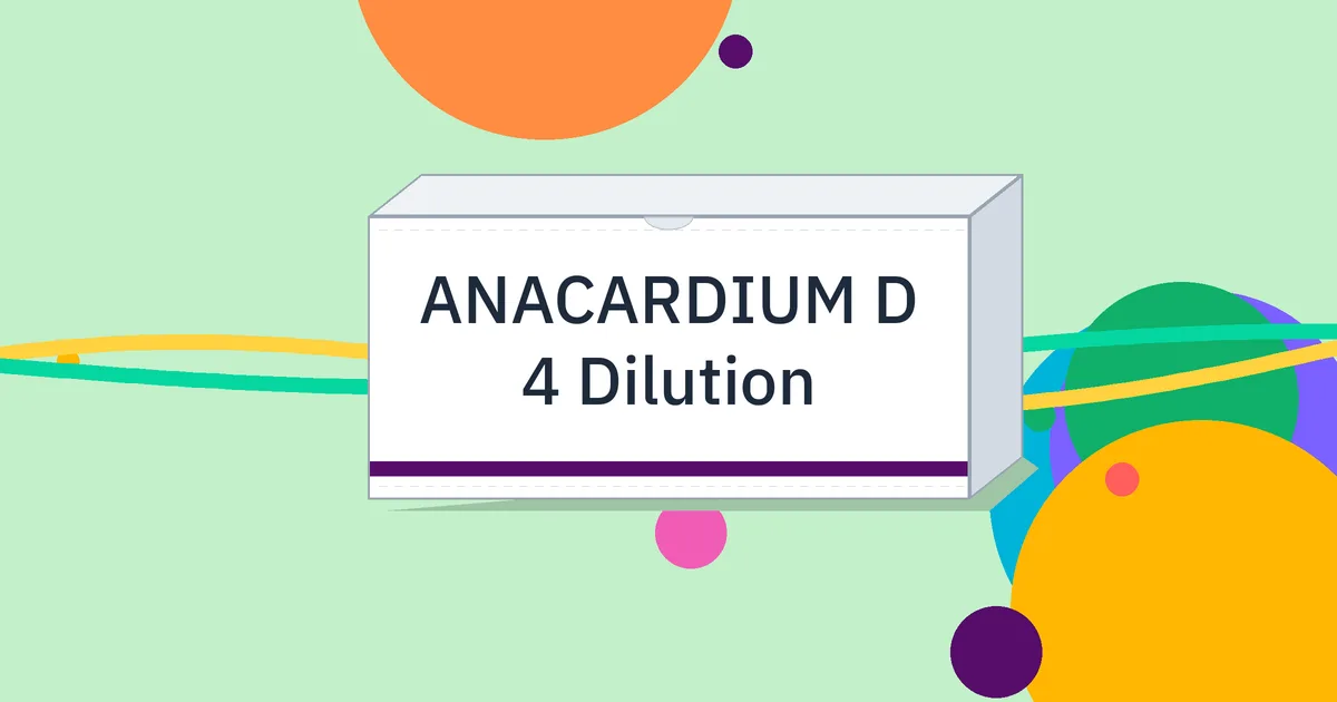 Symbolbild: Packung mit der Aufschrift ANACARDIUM D 4 Dilution (PZN 02892965) – Verfügbarkeit und Bezug in Apotheken in Frankfurt am Main