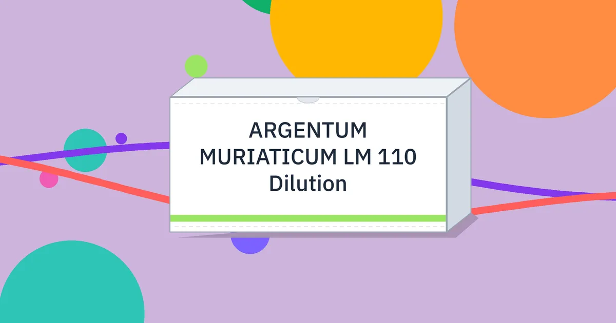 Symbolbild: Packung mit der Aufschrift ARGENTUM MURIATICUM LM 110 Dilution (PZN 12768545) – Verfügbarkeit und Bezug in Apotheken in Frankfurt am Main