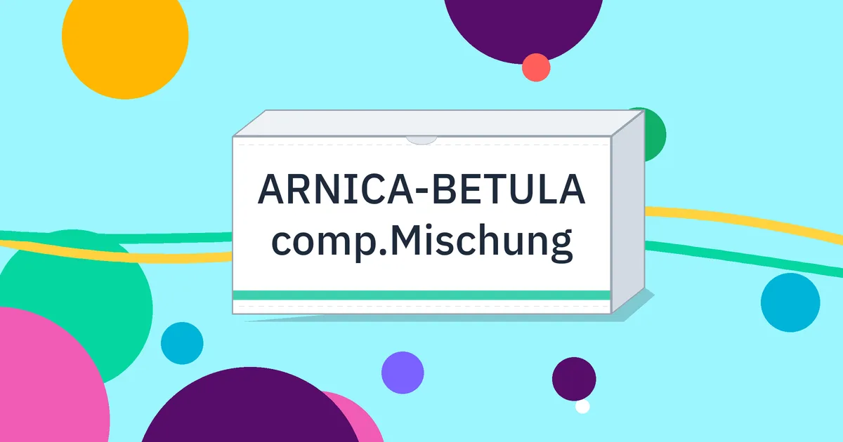 Symbolbild: Packung mit der Aufschrift ARNICA-BETULA comp.Mischung (PZN 15432892) – Verfügbarkeit und Bezug in Apotheken in Frankfurt am Main