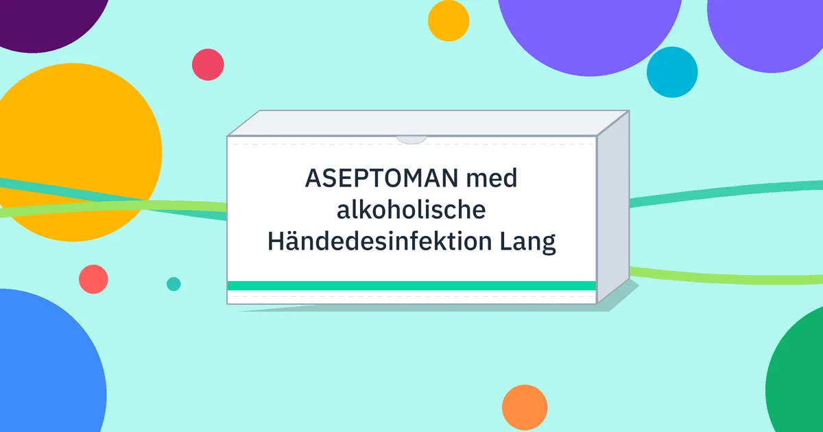Symbolbild: Packung mit der Aufschrift ASEPTOMAN med alkoholische Händedesinfektion Lang (PZN 19980099) – Verfügbarkeit und Bezug in Apotheken in Frankfurt am Main