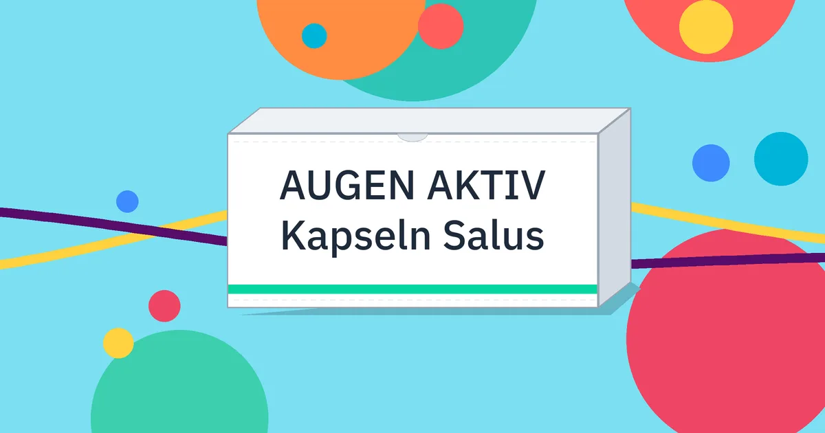 Symbolbild: Packung mit der Aufschrift AUGEN AKTIV Kapseln Salus (PZN 08895953) – Verfügbarkeit und Bezug in Apotheken in Frankfurt am Main