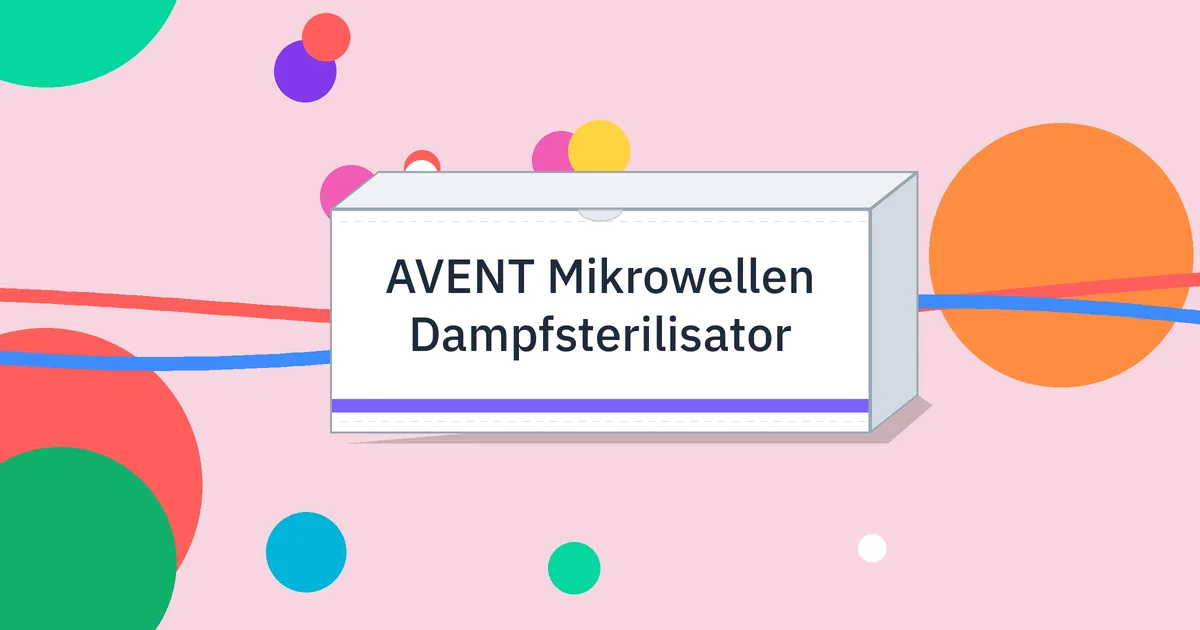 Symbolbild: Packung mit der Aufschrift AVENT Mikrowellen Dampfsterilisator (PZN 10754183) – Verfügbarkeit und Bezug in Apotheken in Frankfurt am Main