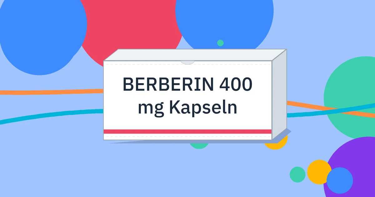Symbolbild: Packung mit der Aufschrift BERBERIN 400 mg Kapseln (PZN 13365401) – Verfügbarkeit und Bezug in Apotheken in Frankfurt am Main